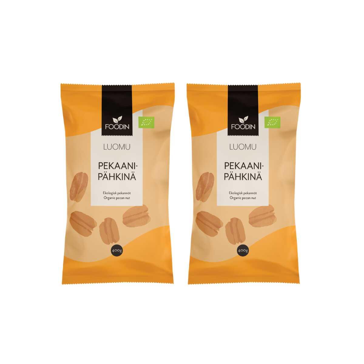 Pekaanipähkinä, Luomu 400g x 2kpl - Fitnessfirst